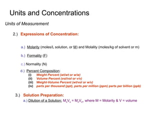 Topic 2 - Chemical Equilibrium Analytical Chemistry | PPTX