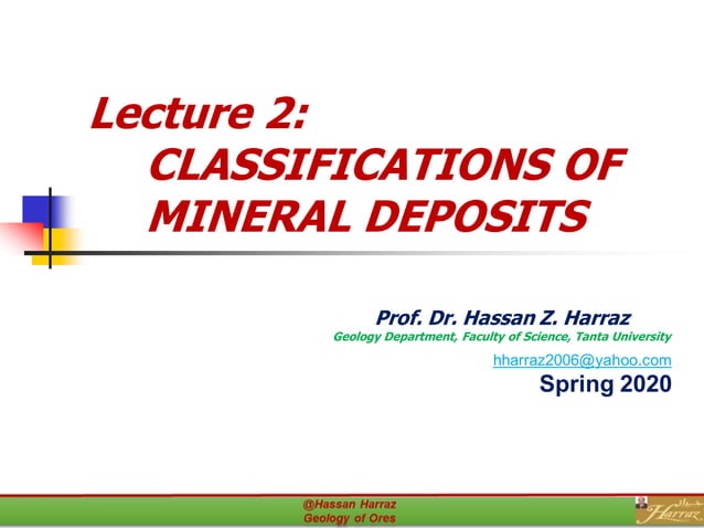 Topic 2 classification of mineral deposits | PDF | Geology | Science