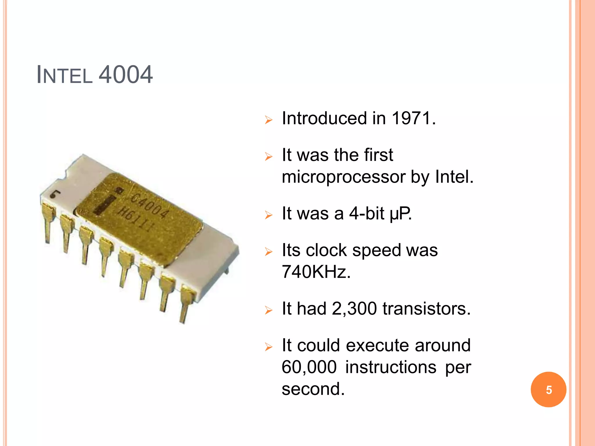 TOPIC 2 - Evolution of Microprocessors.pptx | Computing | Technology ...