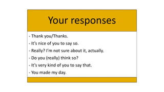 Chapter 2-giving compliments | PPTX