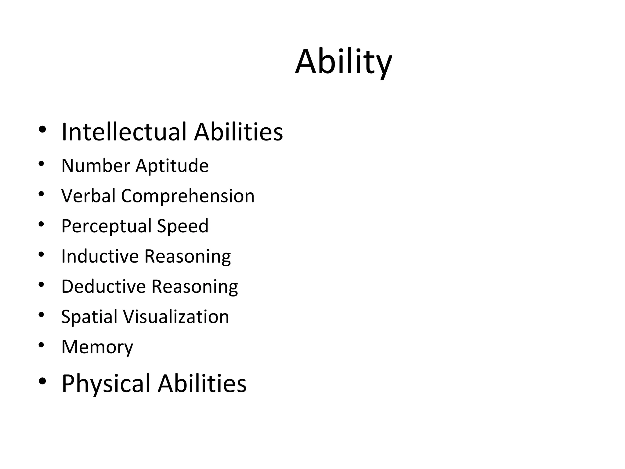 Topic 2 - learning & abilities 2003 | PPT