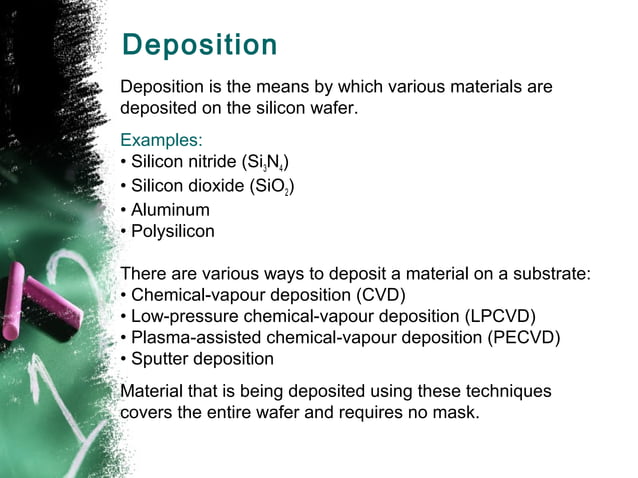 CMOS Topic 2 -manufacturing_process | PPT | Physics | Science