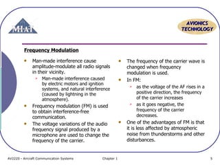 Aircraft Communication Topic 2 modulation and propagation of radio ...