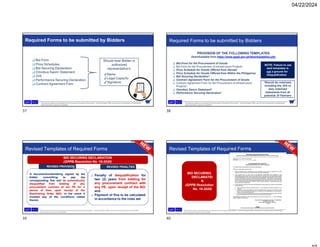 Topic 2 - Simplified Bidding Documents for Goods and Services and ...