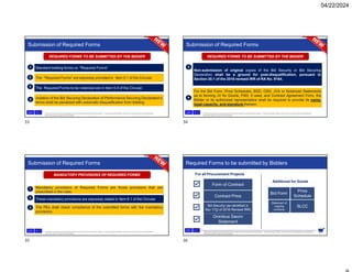 Topic 2 - Simplified Bidding Documents for Goods and Services and ...