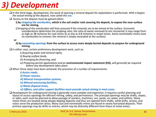 Topic 2 the mining cycle | PDF