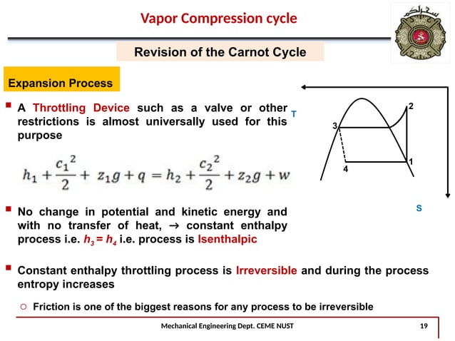 Topic 2 - Vapor Compression and Air, refrigeration cycles.pptx