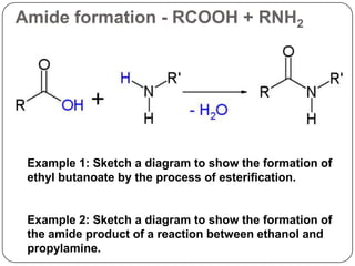 Topic 20 4 condensation reactions | PPTX