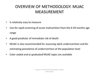 Topic 20 anthropomeric indicators | PPTX