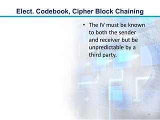 Topic21 Elect. Codebook, Cipher Block Chaining.pptx