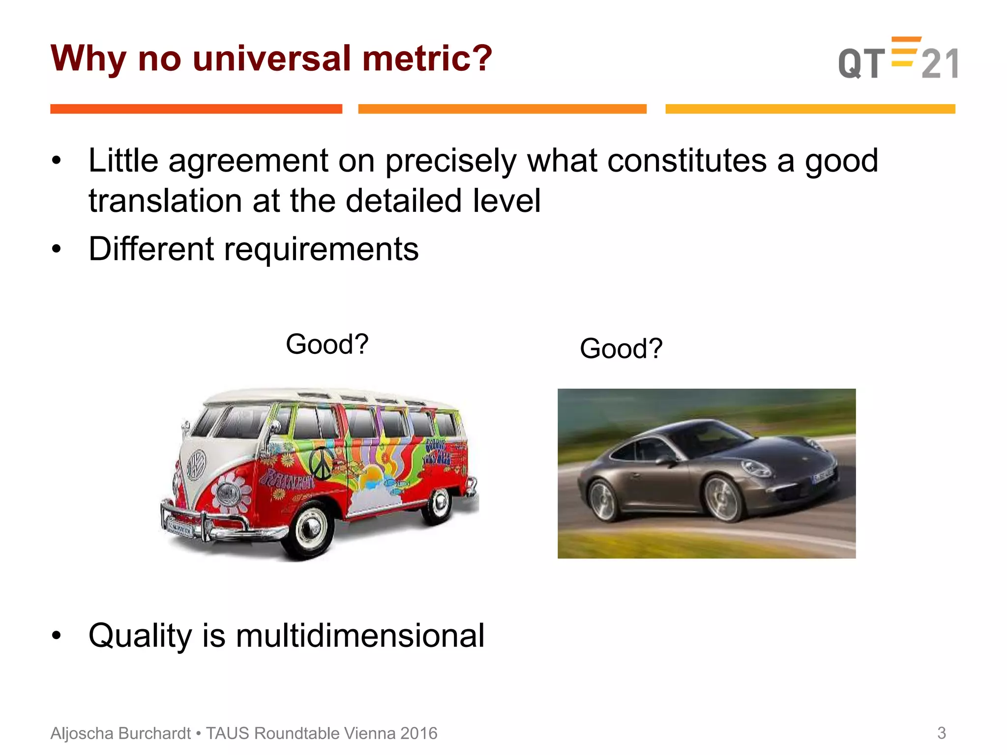 Harmonization of DQF and MQM sets the stage for a standard translation ...