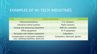 Hi-tech industry | PPT