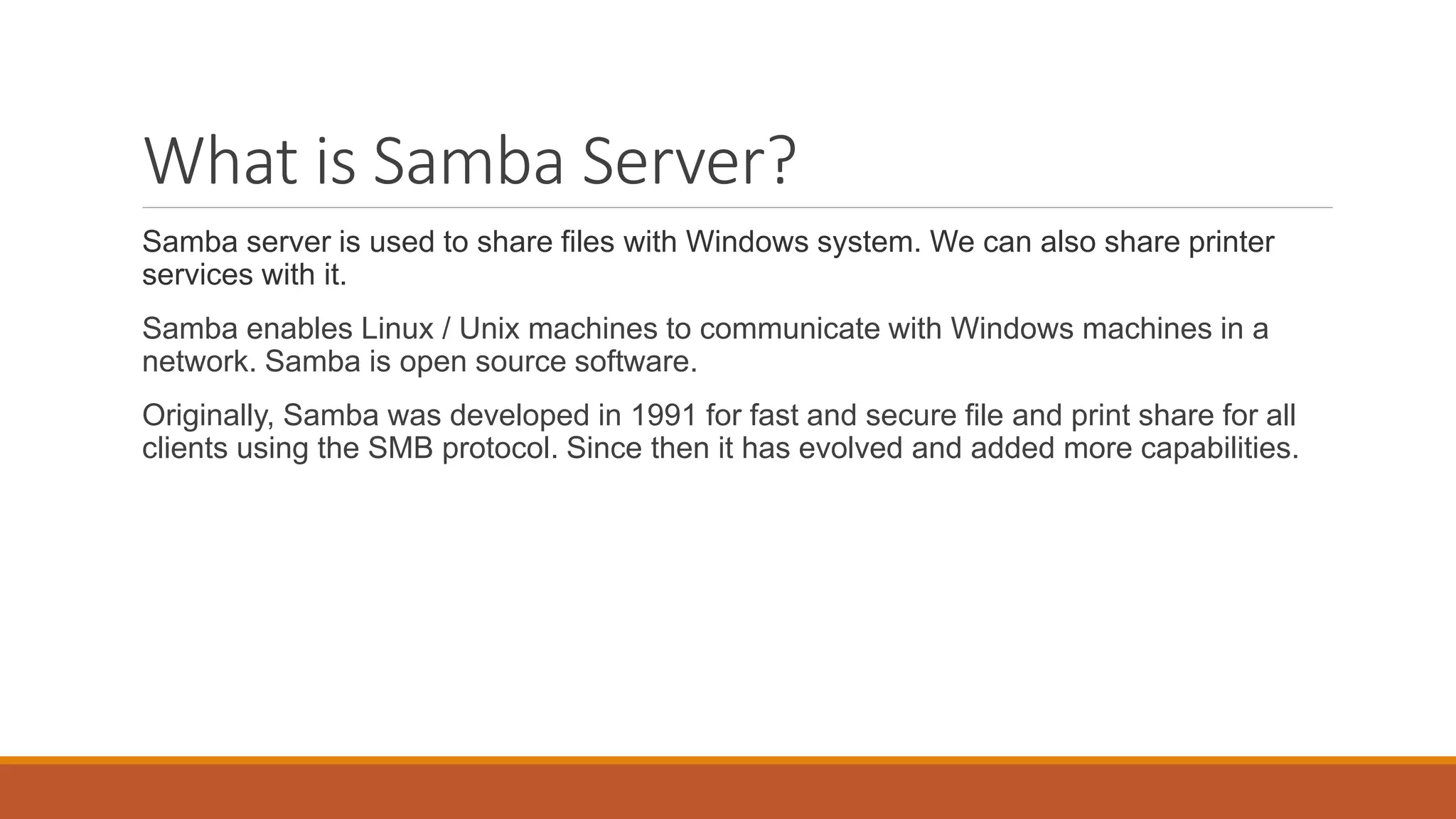 Topic # 26 Samba Server.pptx