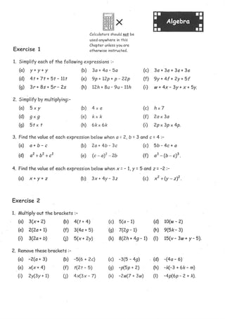 Topic 2 algebra | PDF