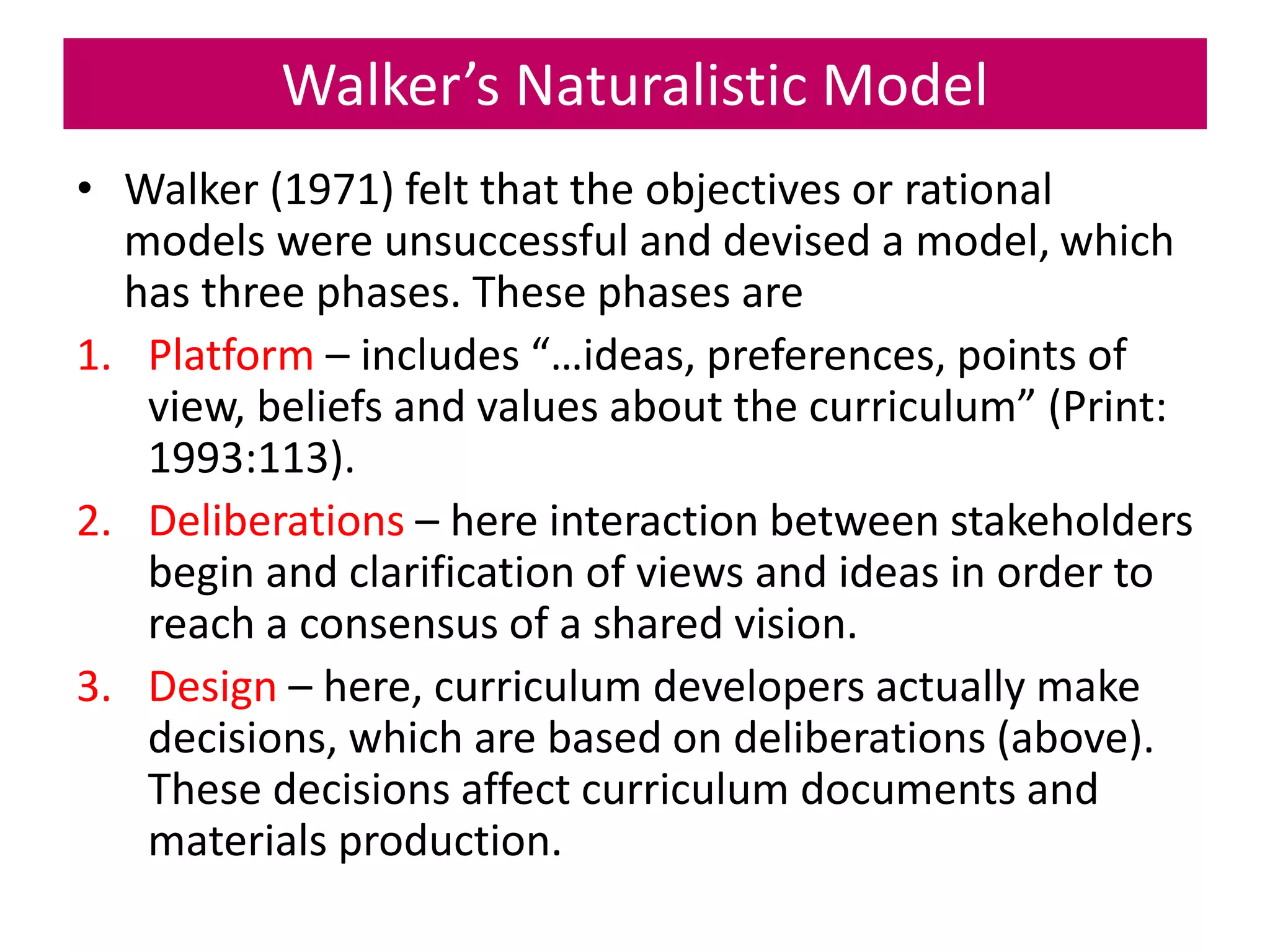 TSL3143 Topic 2a Models of Curriculum Design | PPTX