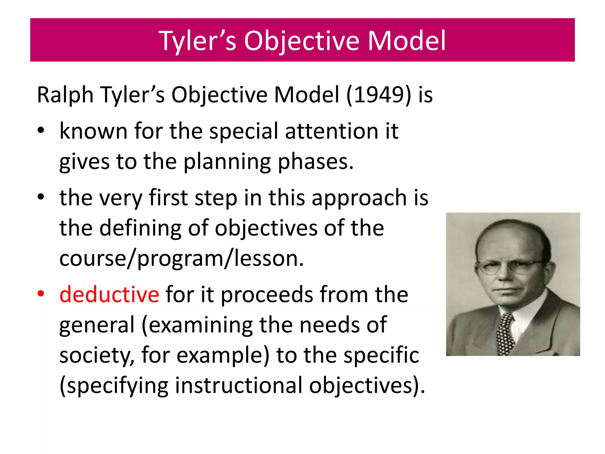 TSL3143 Topic 2a Models of Curriculum Design | PPTX