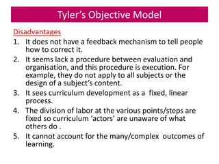 TSL3143 Topic 2a Models of Curriculum Design | PPTX