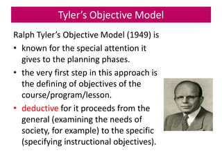 TSL3143 Topic 2a Models of Curriculum Design | PPTX