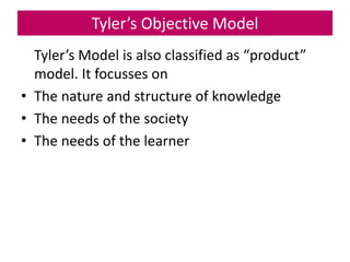TSL3143 Topic 2a Models of Curriculum Design | PPTX