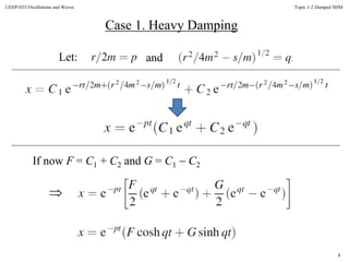 Topic 2 damped oscillation | PPTX