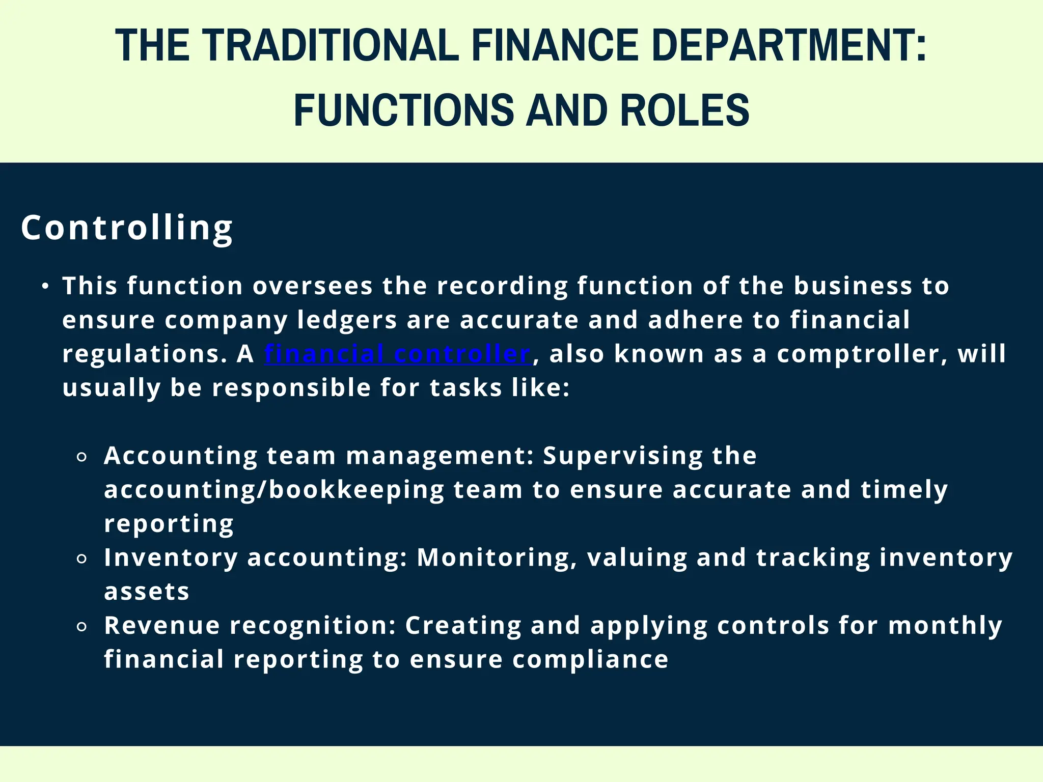 Finance Department Topic 1 by Mariel pen | PPTX