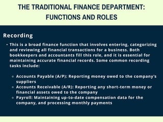 Finance Department Topic 1 by Mariel pen | PPTX