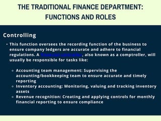 Finance Department Topic 1 by Mariel pen | PPTX