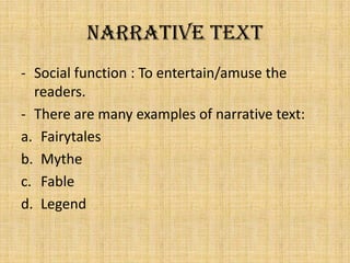 Narrative text | PPT