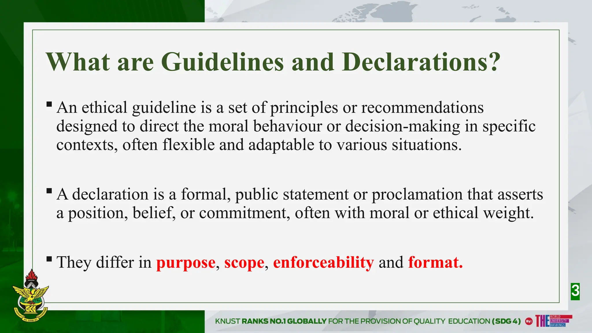TOPIC 2 gp 2 on national and international Guidelines and DeCLARATIONS ...