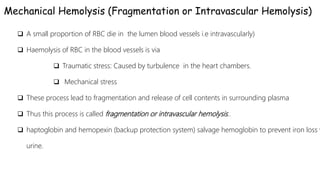 hemoglobin structure types RBC destrcution and Bilirubim metabolism.pptx