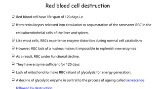 Topic 2 hemoglobin structure types RBC destrcution and Bilirubim ...