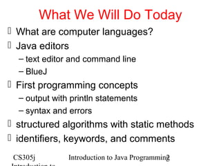 Introduction to Java Programming | PPT