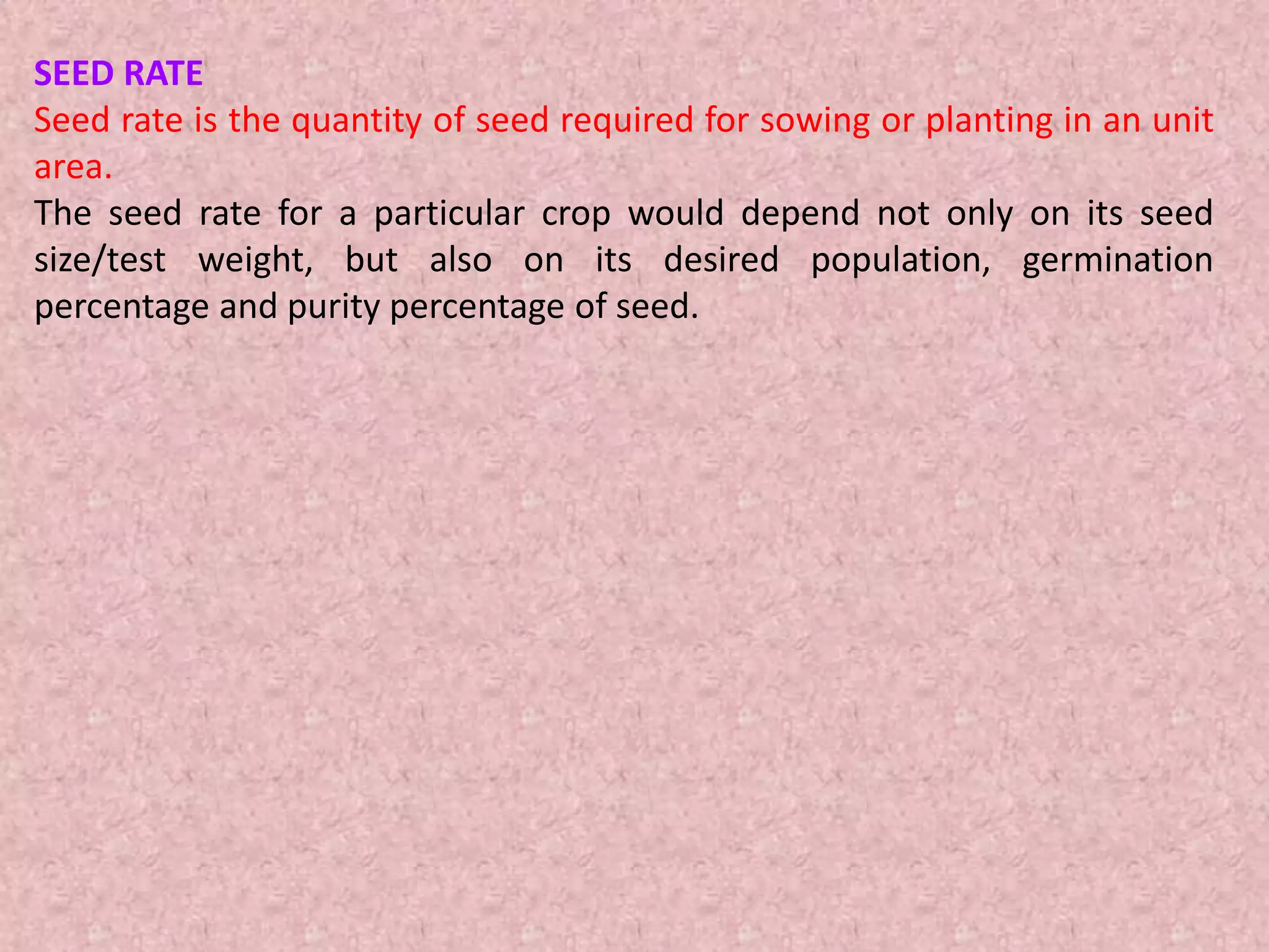 Seed and different methods of sowing | PPT