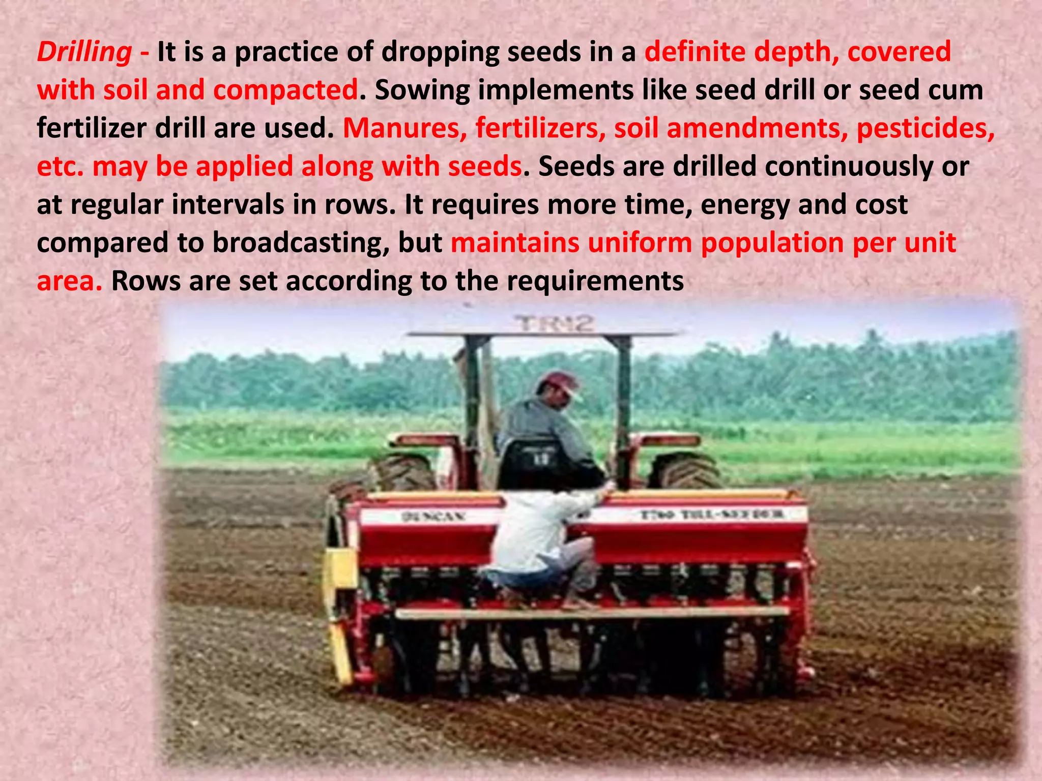 Seed and different methods of sowing | PPT