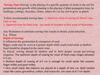 Seed and different methods of sowing | PPT