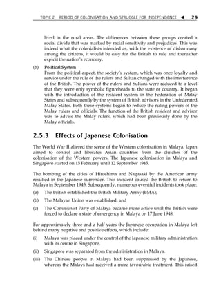 Topic 2 period of colonisation and struggle for independence | PDF