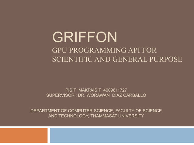 Griffon Topic2 Presentation (Tia) | PPT