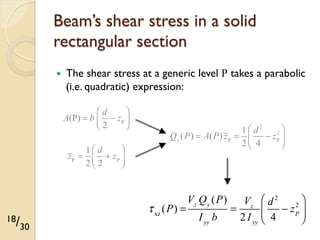 Structural Mechanics: Shear stress in Beams (1st-Year) | PDF