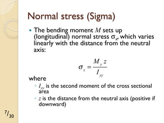 Structural Mechanics: Shear stress in Beams (1st-Year) | PDF