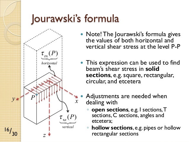 Structural Mechanics: Shear stress in Beams (1st-Year)