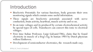 Topic 2 sources of bioelectric potentials | PDF | Heart and ...