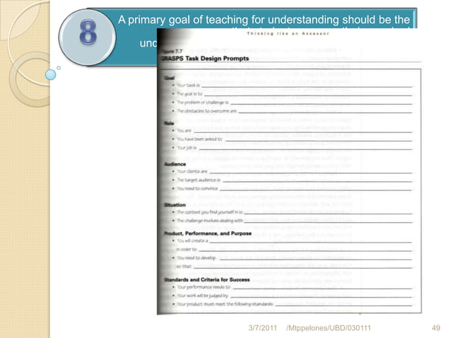 Topic2 understanding by the design at a glance | PPTX