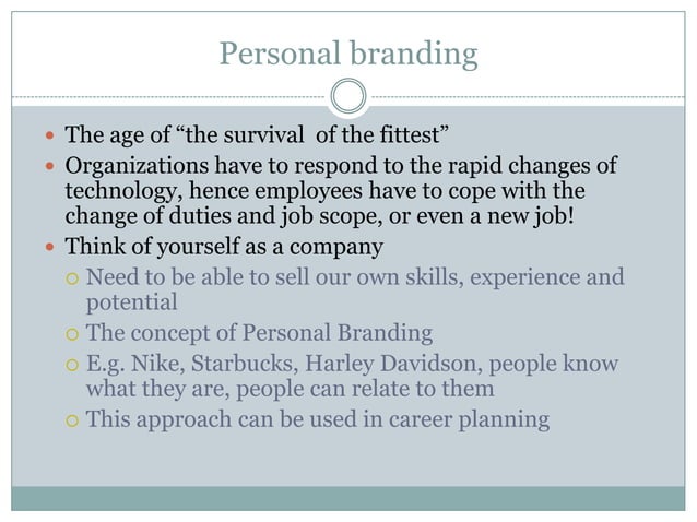 Topic 3 - Personal Branding and Verbal Business Card | PPTX
