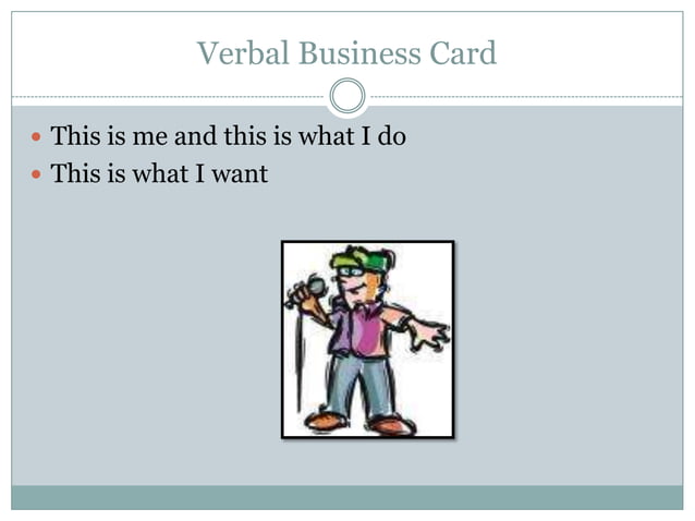 Topic 3 - Personal Branding and Verbal Business Card | PPTX
