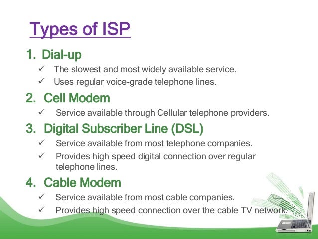 Topic 3.2 internet service provider