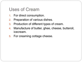 Cream- definition, types, manufacturing, defects | PPTX