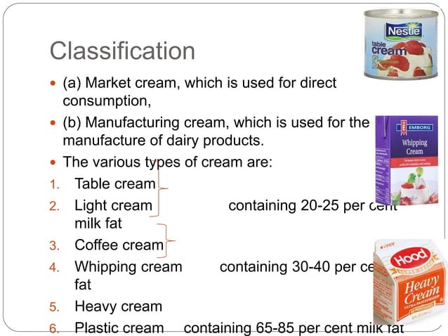 Cream- definition, types, manufacturing, defects | PPTX