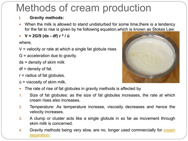 Cream- definition, types, manufacturing, defects | PPTX