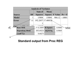 Topic_3. mechanism of simple linear regression ppt | PPT