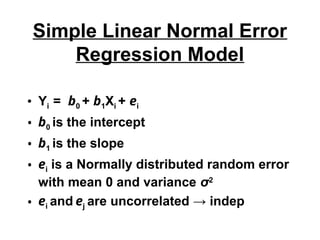 Topic_3. mechanism of simple linear regression ppt | PPT